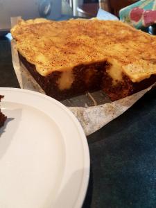 Date and Custard-Column Cake