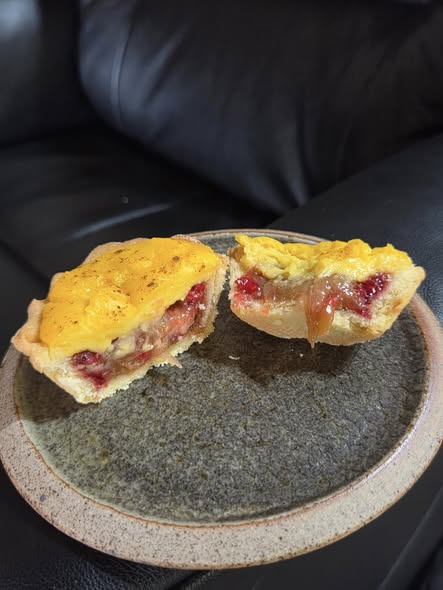 A tasty morning tea of the custard variety